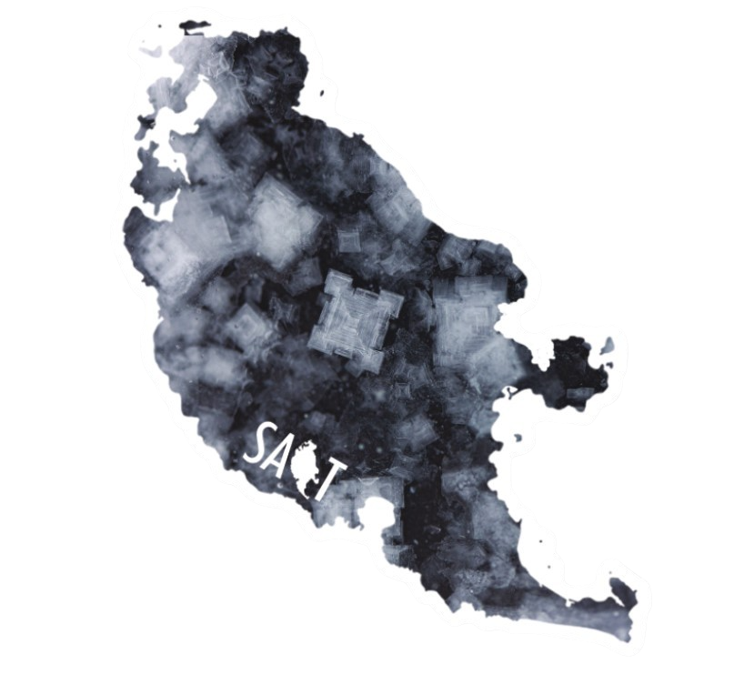 Salty Island Sticker – San Juan Island Sea Salt